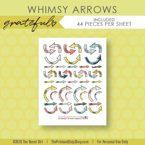 Whimsy Arrows >> Grateful Collection - The Reset Girl