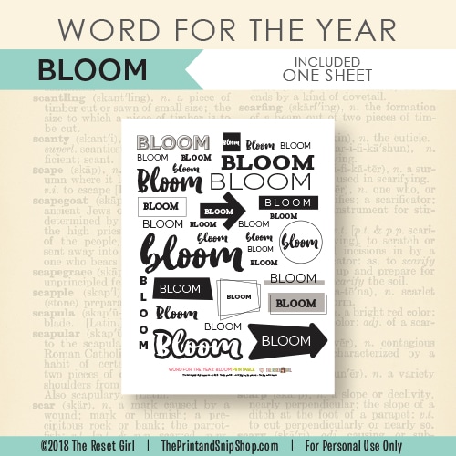 Word for the Year >> Bloom
