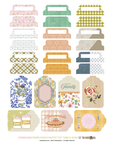 Paper Punch Buffet Kit >> Homemade - The Reset Girl