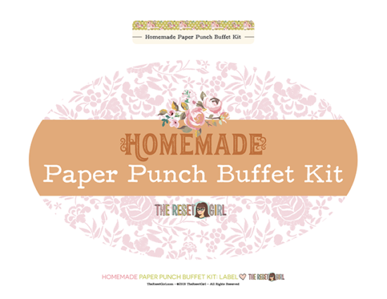 Paper Punch Buffet Kit >> Homemade