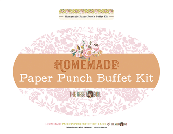 Paper Punch Buffet Kit >> Homemade - The Reset Girl