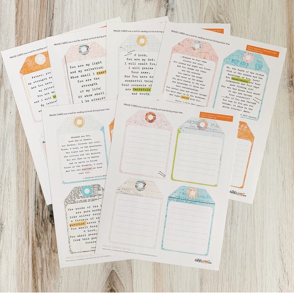 Praise Cards Set No. 1