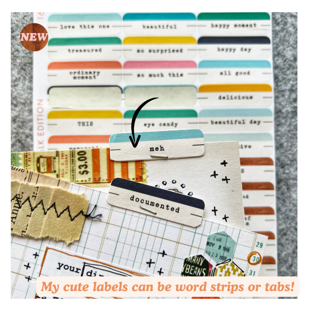 Mini Vintage File Labels - The Reset Girl