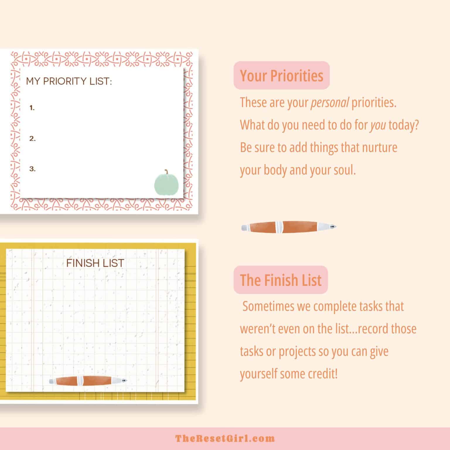 My Daily Dashboards – Printable Planner Sheets: Thankfully Yours