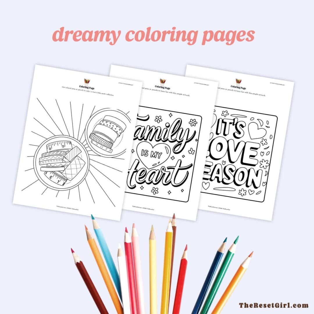 Activity Pages add on – Febraury - The Reset Girl